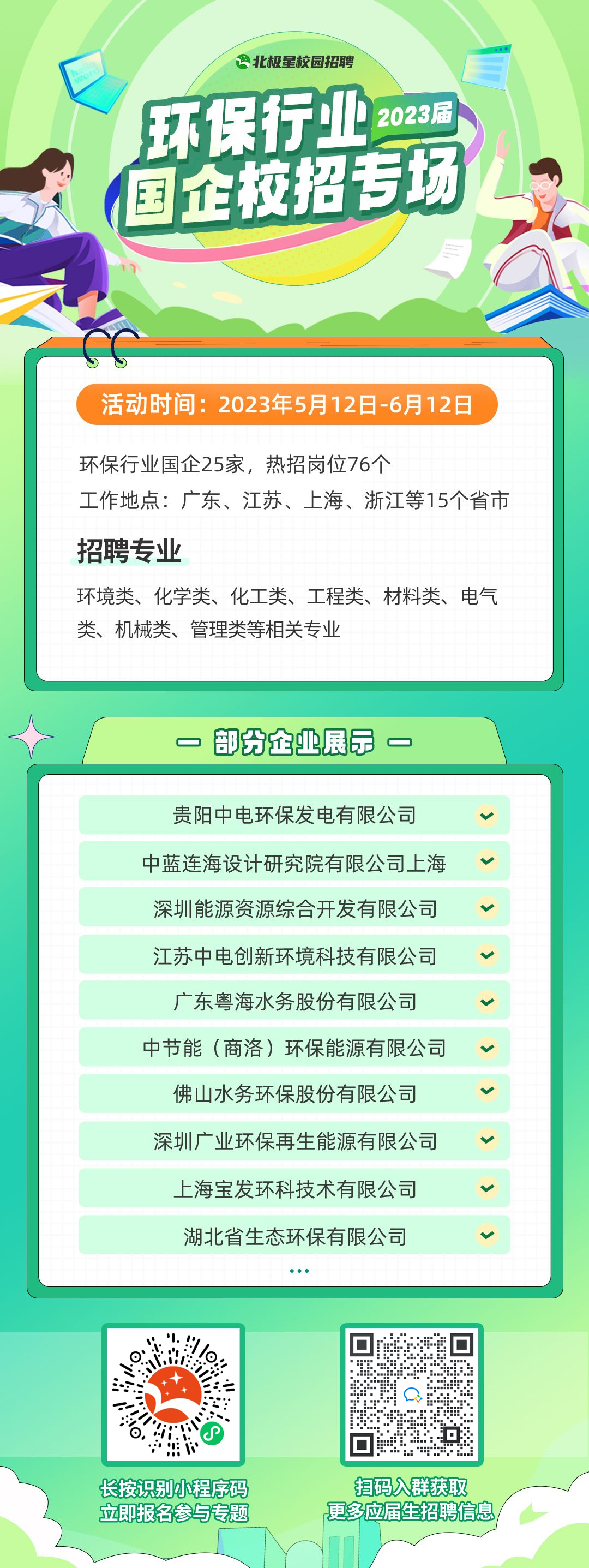 环保行业国企校招专场招聘简章